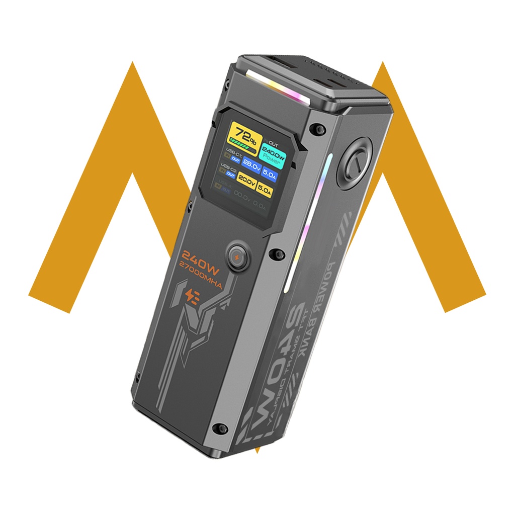 7MD 240W Power Bank 27000mAh with 1.54” TFT Display | PD 3.1 Fast ...